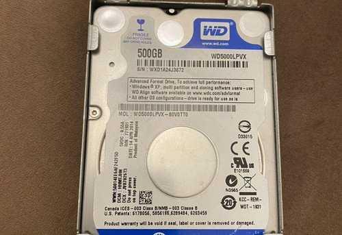 Wd5000lpvx жесткий диск для ноутбука 500gb