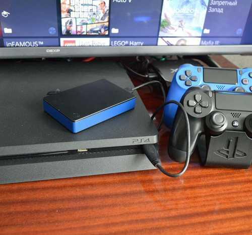 Sony PS4 slim + 4tb + 2 геймпада