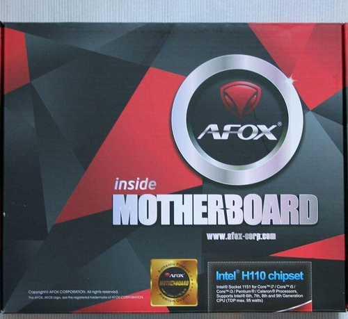 Мат. плата afox IH110D4-MA2 s1151 DDR4 miniBTX