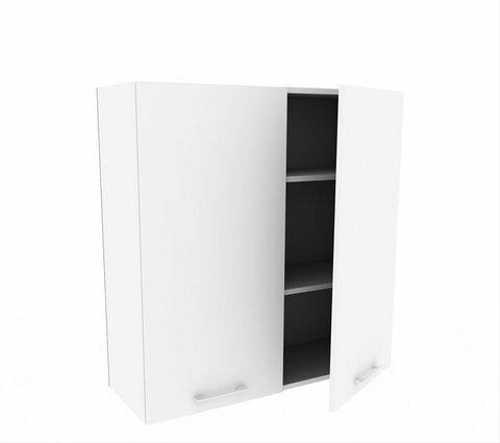 Шкаф навесной Амика-3e белый современный