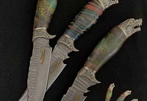Нож «дракон» из дамасской стали