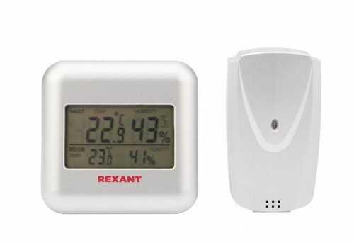 Термометр rexant электронный S3341BF с часами и д