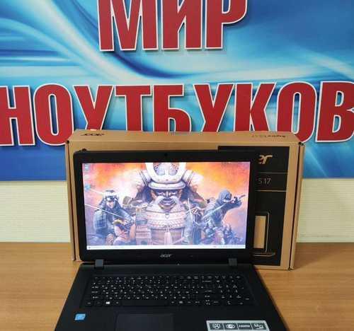 Ноутбук Acer 17", 4ядра, 10gb,ssd hdd, упаковка