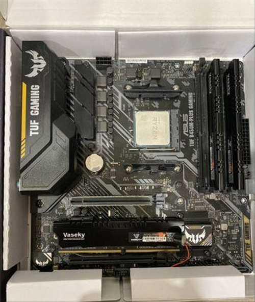 Asus TUF B450M-plus gaming + 5600g + DDR4 4GBx2