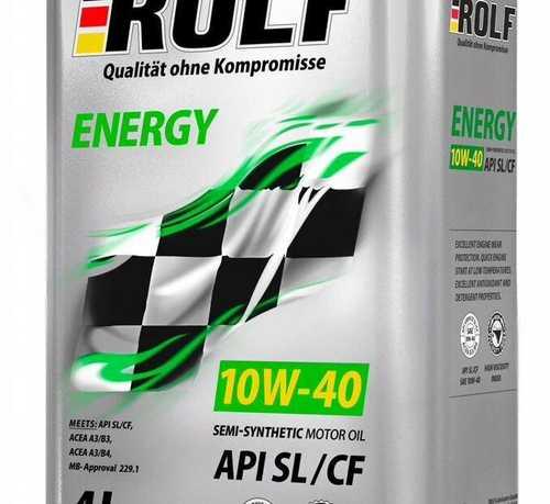 Масло моторное rolf energy 10W40 API SL CF acea A3