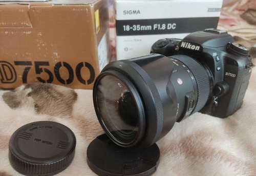 Sigma AF 18-35mm f/1.8 DC HSM Art Nikon + Станция