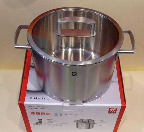 Кастрюля стальная 6 литров, Zwilling