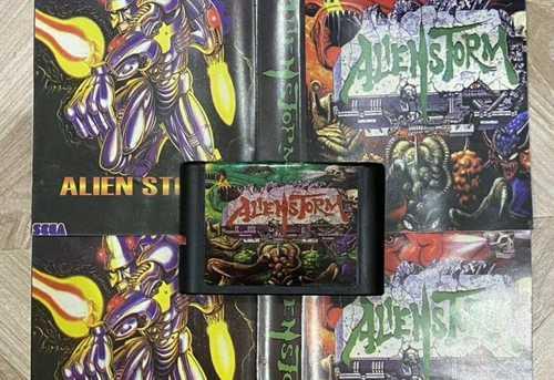 Картридж Alien Storm. Sega Mega Drive (Стародел)