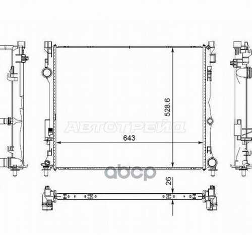 Радиатор ST-10-0102 Sat