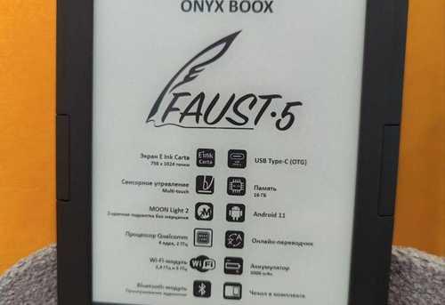 Электронная книга Onyx boox Faust 5
