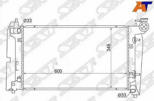 Радиатор toyota voltz