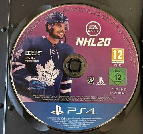 Игра для playstation ps4, nhl 20