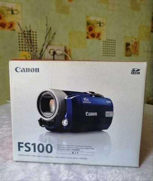 Видеокамера canon fs100, состояние отличное