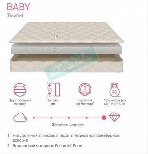 Детский матрас аскона moms love Baby