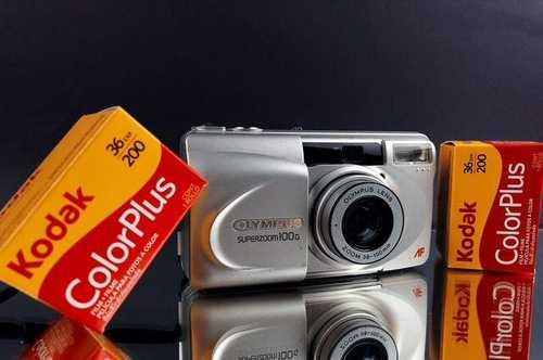 Пленочный фотоаппарат Olympus superzoom 100g