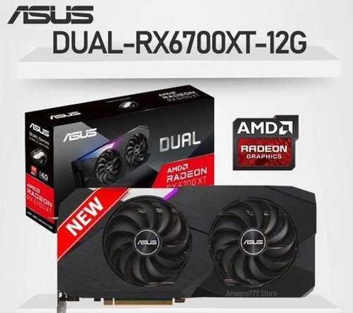 Видеокарта Radeon RX 6700XT Asus Dual 12GB