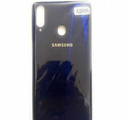 Крышка Samsung A20s синяя