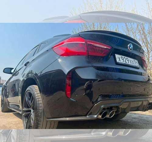 Диффузор задний карбон 3D Дизайн BMW X5M F85 F86