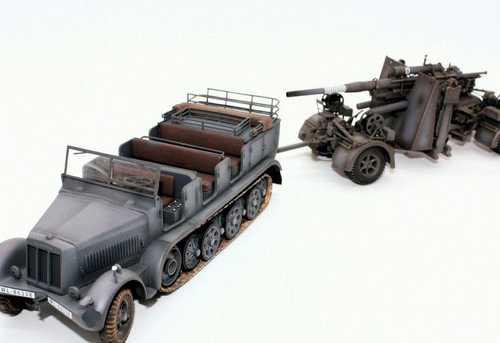 Sd.Kfz.7 с пушкой Flak 43 (88 mm)от Tamiya1:35