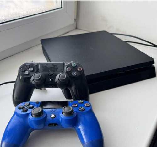 Sony playstation 4 slim 1tb 2 геймпада