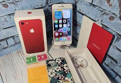 iPhone 7 256gb, АКБ 93, красный, сим1