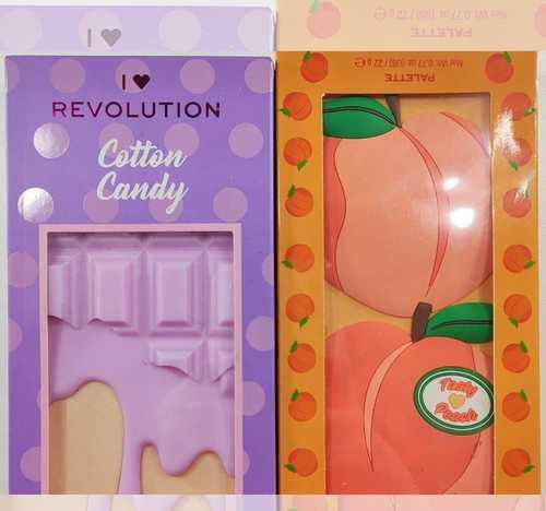 Палетки теней revolution cotton candy/tasty peach