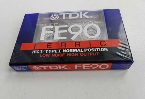 Аудиокассета tdk fe 90 новая