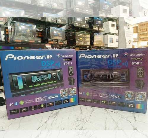 Магнитола Pioneer.UP BT-811 55Wx6 DSP+Siri