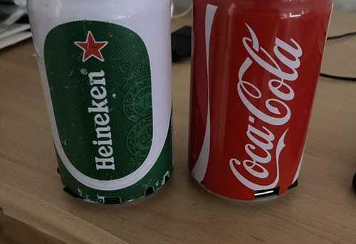 Колонки coca cola heineken