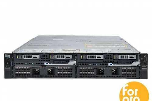 Сервер dell FX2S 2xFC630 4xE5-2699v4 128GB, H730