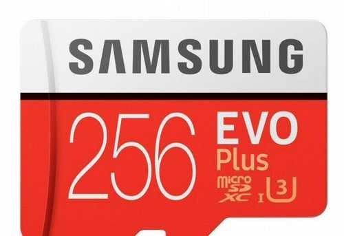 Карта памяти microSD Samsung EVO plus 256 гб