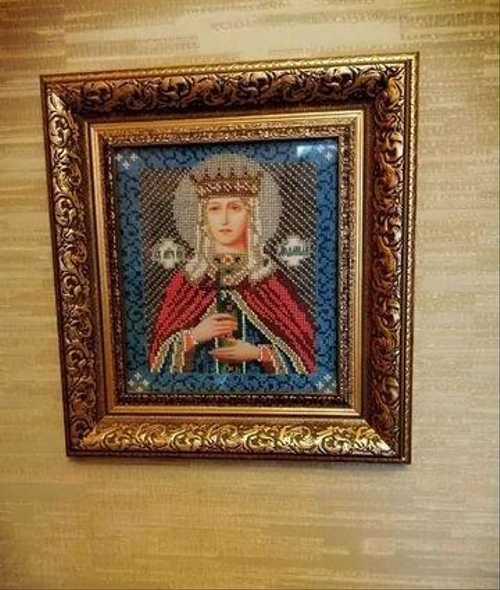 Икона св. Людмилы в рамке