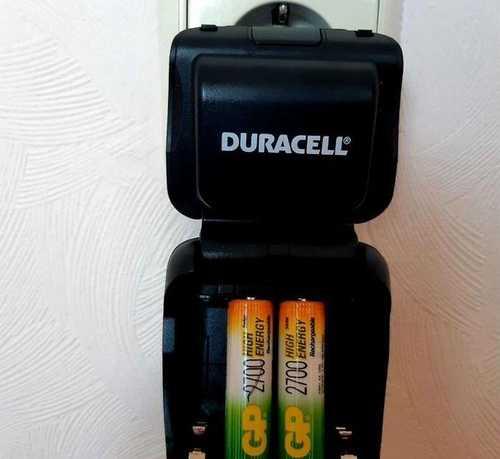 Зарядное устройство Duracell + 2 батарейки