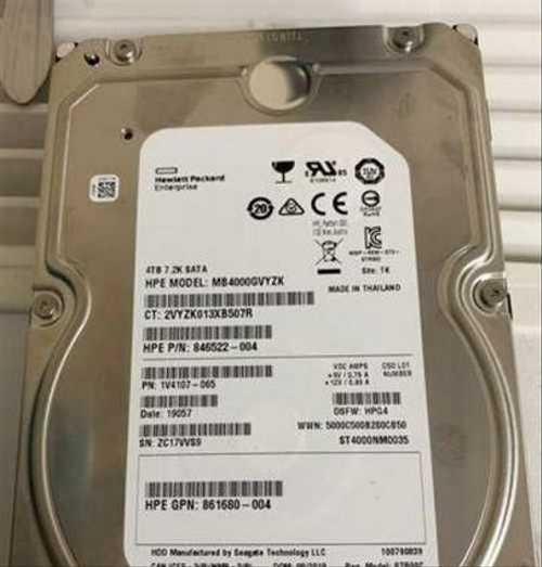 Жесткий диск HP MB4000gvyzk 4Tb