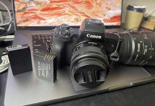 Canon EOS M50 Mark II + 15-45 IS STM Kit Black