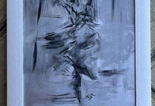 «Балерина»,картина написала на холсте. Акрил