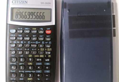 Инженерный калькулятор Citizen SR-260N