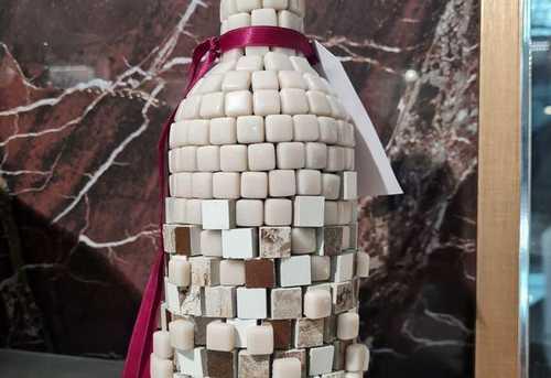 Интерьерная декоративная бутылка из мозаики