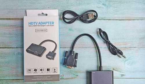 Мульти конвертер VGA в hdmi VGA + аудио (новые)