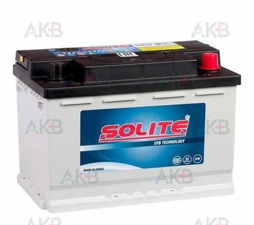 Аккумулятор автомобильный Solite EFB 70Ah 680A (27