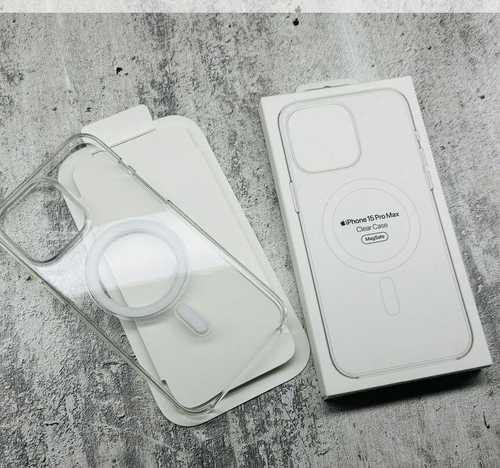 Чехол iPhone 15 Pro Max Clear Case MagSafe Ориг