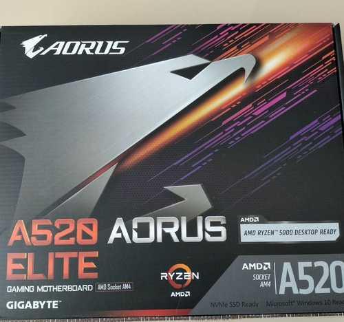 Материнская плата Gigabyte a520 Aorus elite