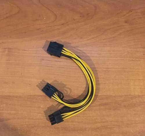 Переходник для видеокарты PCI-E с 8 на 8 (6+2) pin