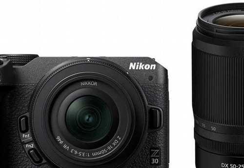 Nikon Z30 Kit 16-50mm DX VR + 50-250mm DX VR новый