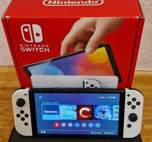 Nintendo switch oled прошитая 256gb