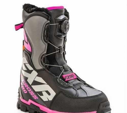 Ботинки женские FXR X-Cross Pro BOA Black Fuchsia