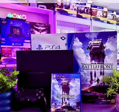 Sony PlayStation 4 + SW: Battlefront / Гарантия