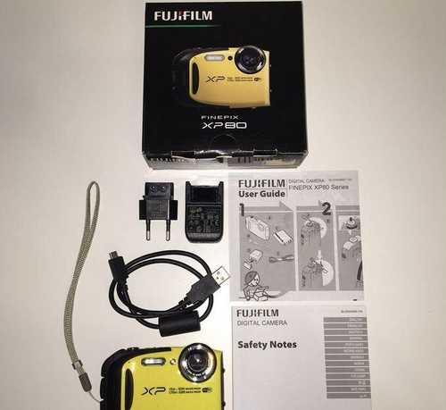 Цифровая фотокамера Fujifilm Finepix XP80 желтая