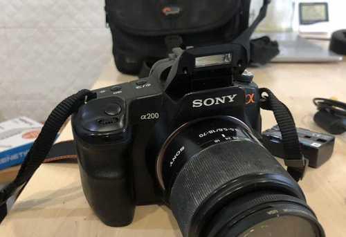 Фотоаппарат зеркальный Sony Alpha dslr-A200