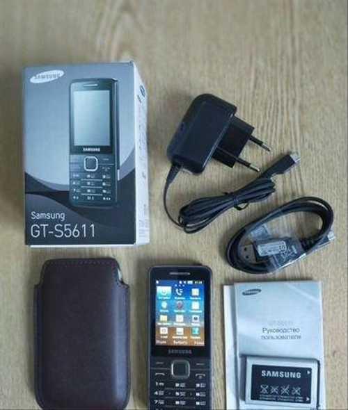 Телефон Samsung GT-S5611 c аксессуарами